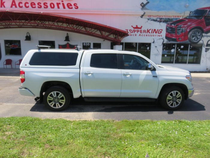 2021 white Toyota Tundra with Leer 100XQ - TopperKING : TopperKING ...